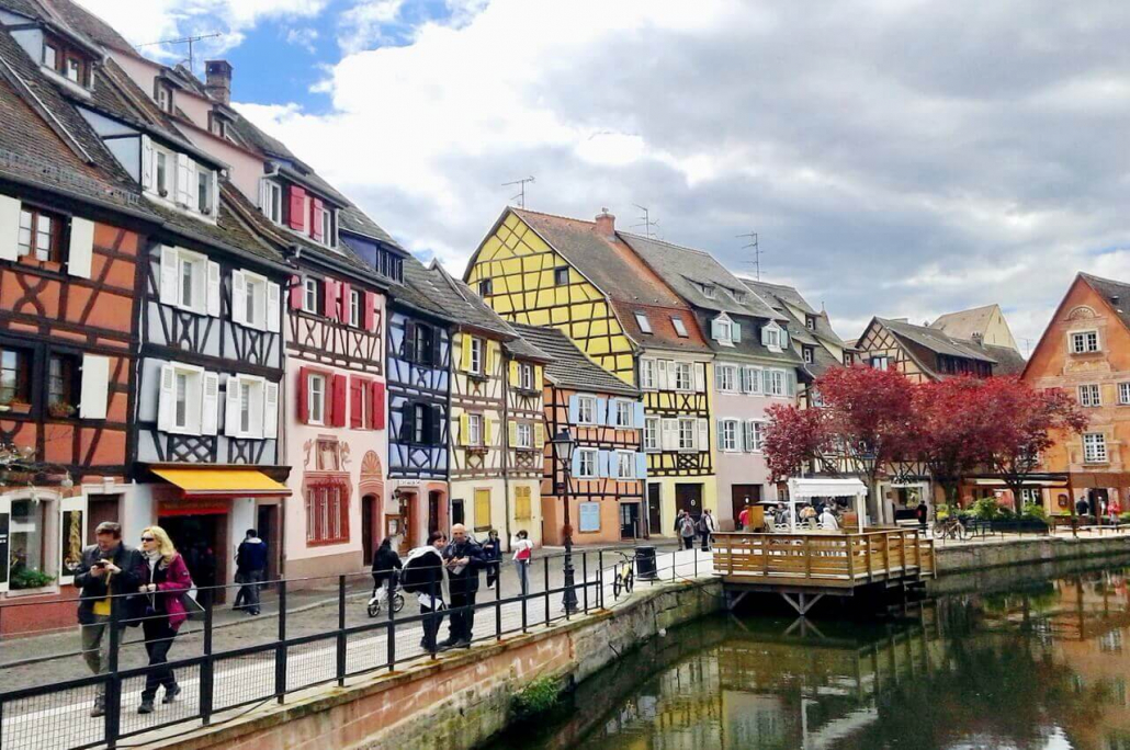 Colmar, the fairy tale town in Alsace valley