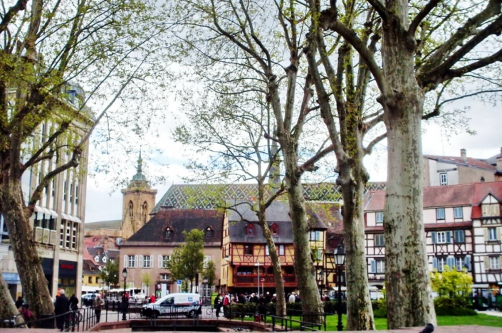 Colmar, the fairy tale town in Alsace valley