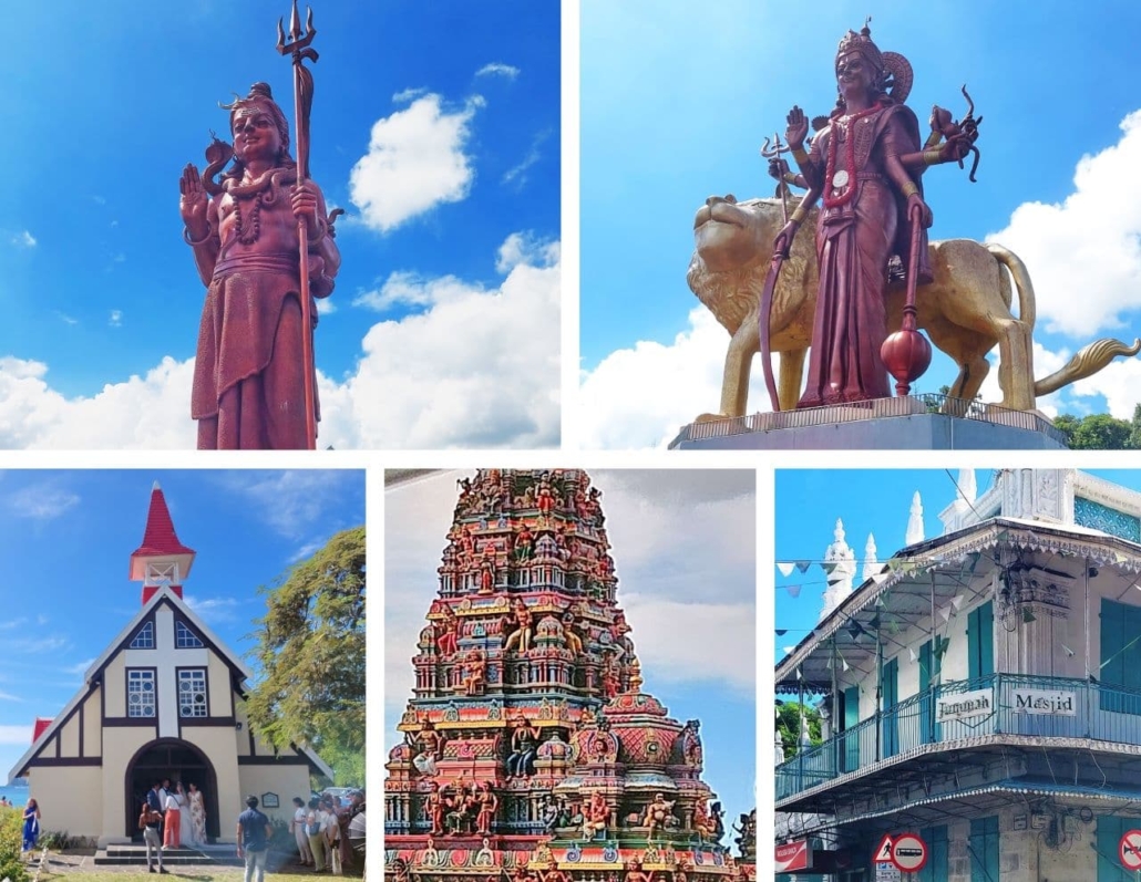 Ganga Talao and Hindu Temple on Mauritius - Natania Travel